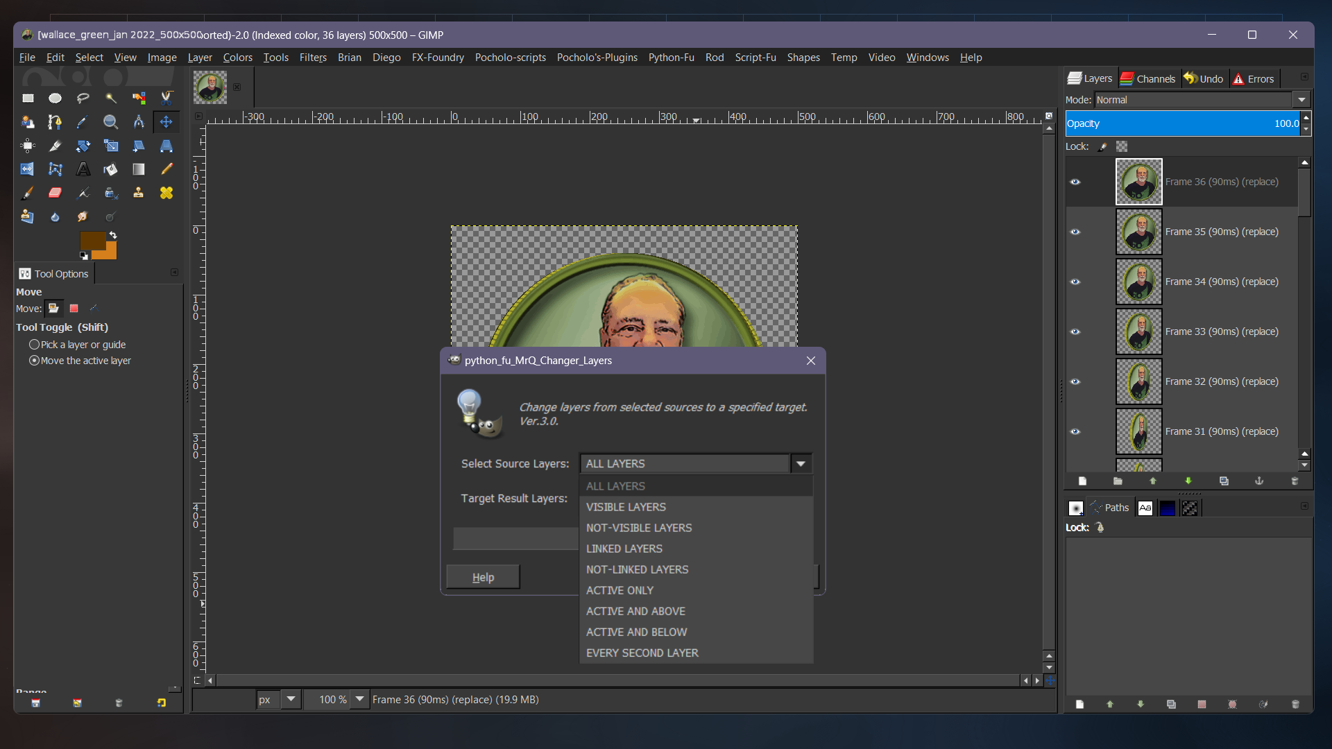 Changer Layers • GIMP Chat