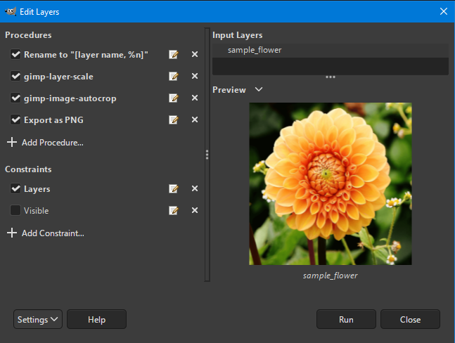 ACTIONS BATCHER EDIT LAYERS (*.json) • GIMP Chat