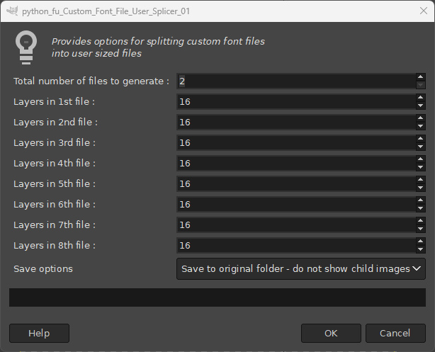 Custom Font File User Splicer for Gimp 2.10 • GIMP Chat