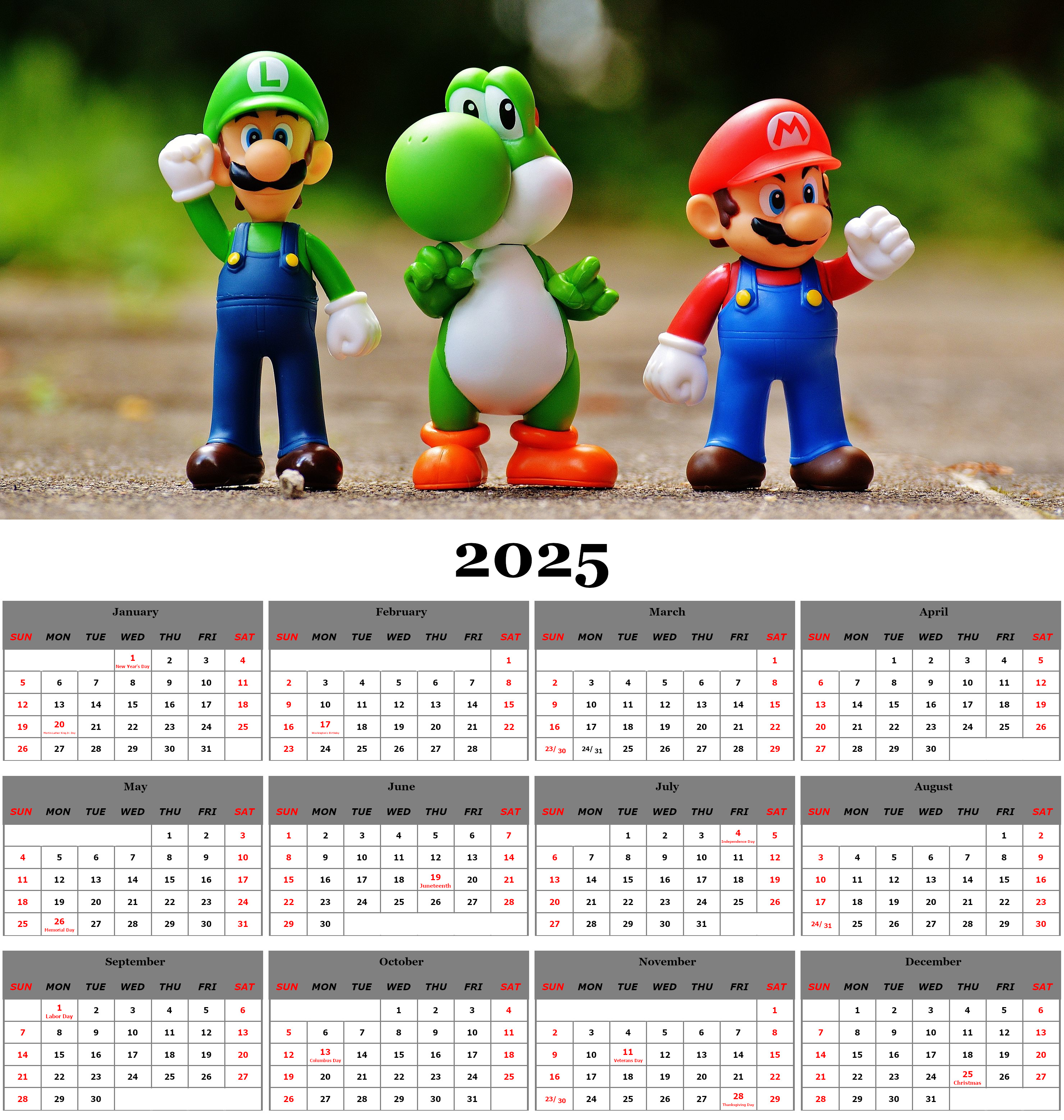 Year Calendar for GIMP 3.0 • GIMP Chat
