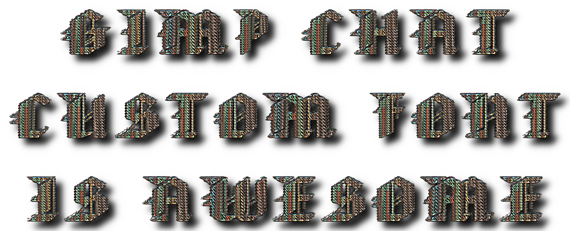 Custom Fonts for 2025 - Page 10 • GIMP Chat