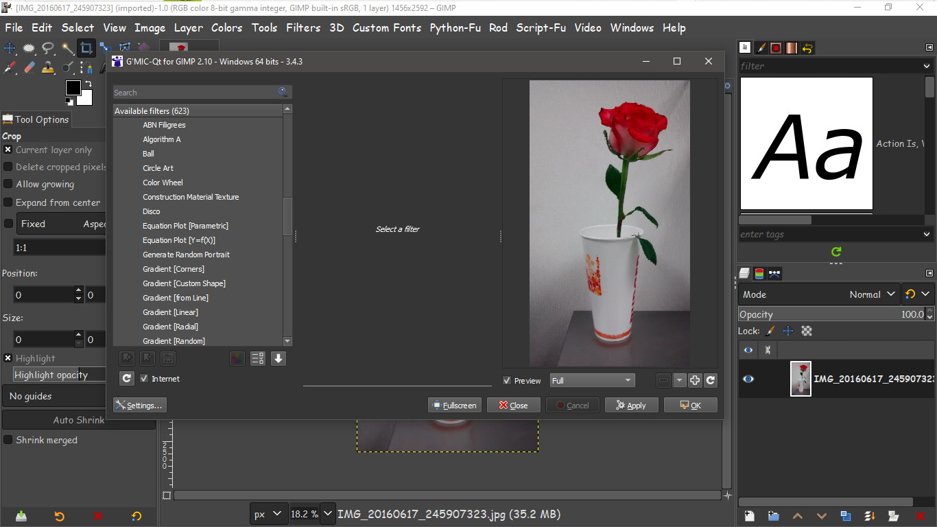 New G'MIC filter "Rendering / Equation Plot [Implicit]" • GIMP Chat