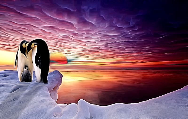 Antartic Sunset • GIMP Chat